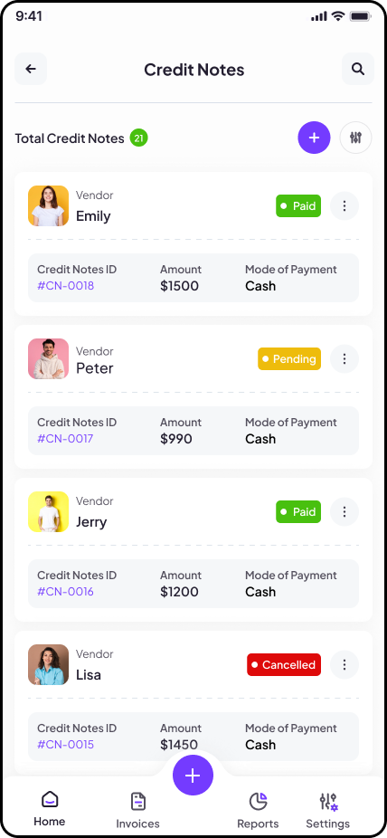 Kanakku - Invoice and Billing Management React Native Template by dreamstechnologies